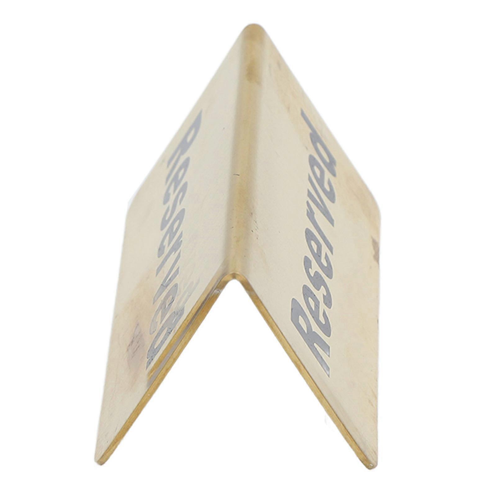 Metal Table Top Sign Strong Stainless Steel Double Sided Space Saving ...