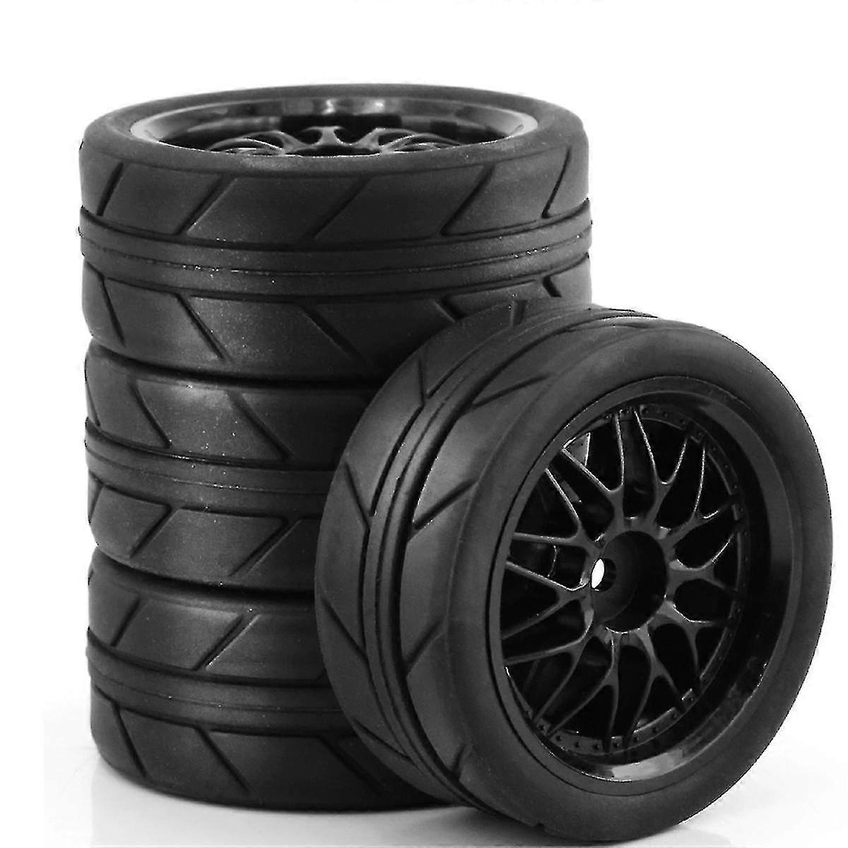 1/10 Rc Drift Tires 65mm On Road Racing Car Wheels Tyres For Tt01 Tt02 ...