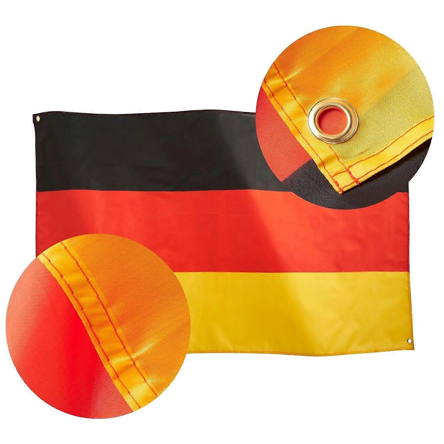 Tyskland Flagga Deutschland BannerMässing Ögla i varje hörn, Enhetsdag ...