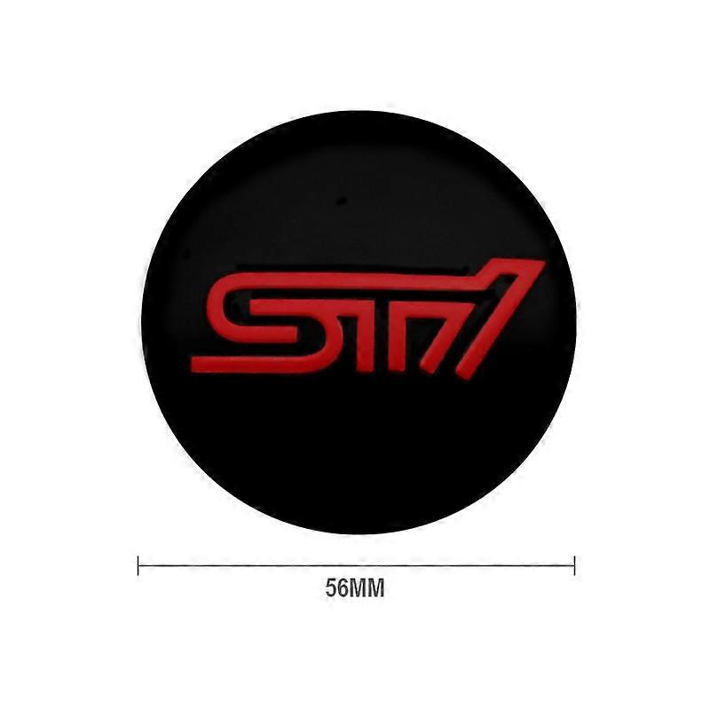 4pcs 56+60mm Car Wheel Hub Center Caps Sticker Rim Cover Auto Badge ...