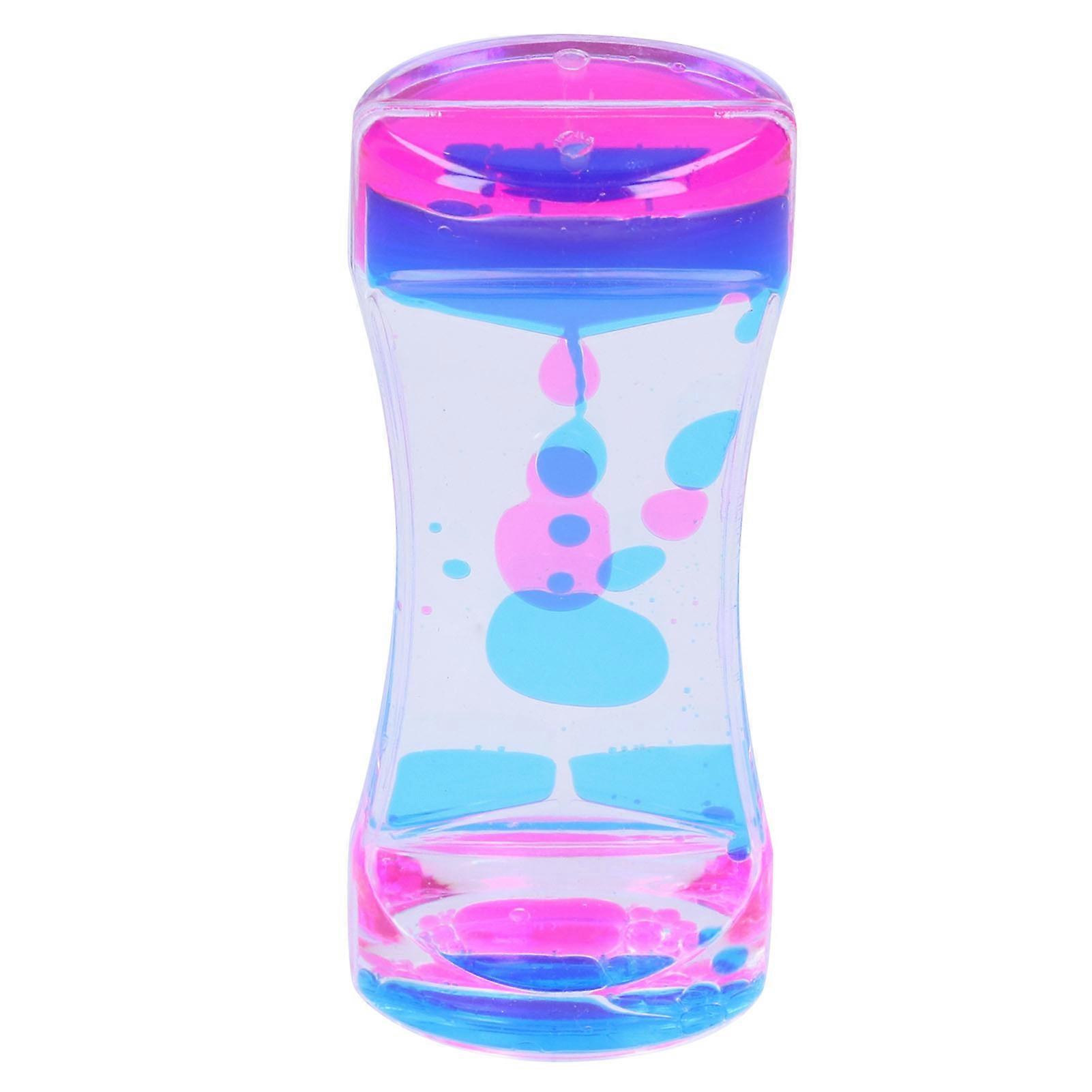Double Color Liquid Motion Bubbler Timer Hourglass Liquid Bubbler Toy ...