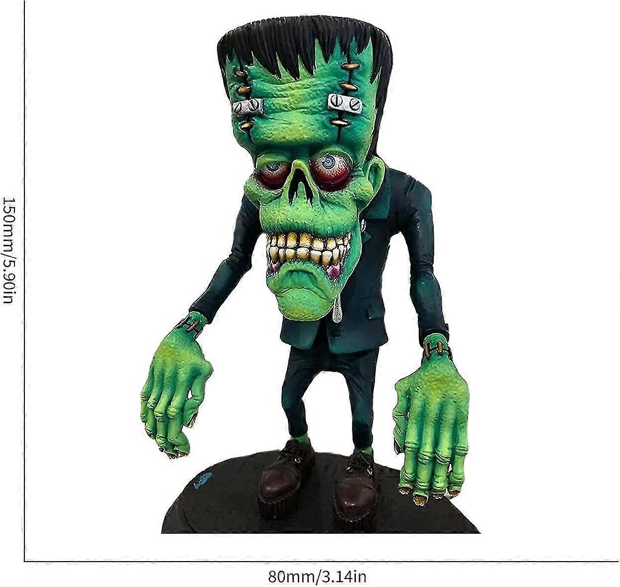 Halloween Big Mouth Monster Statue, Scary Monster Figurine Halloween ...