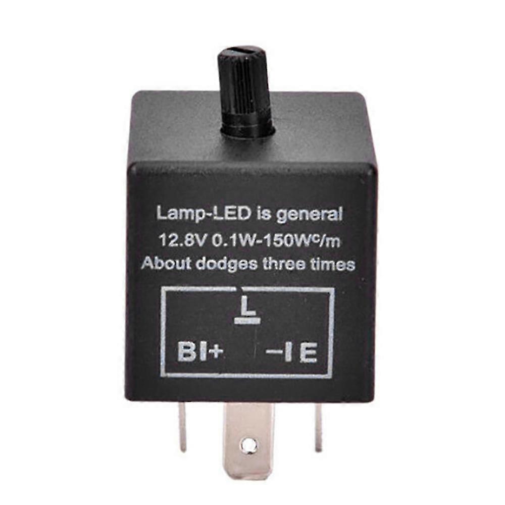 Electronic Led Adjustable Flasher Relay For Turn Signal Light Blinker ...