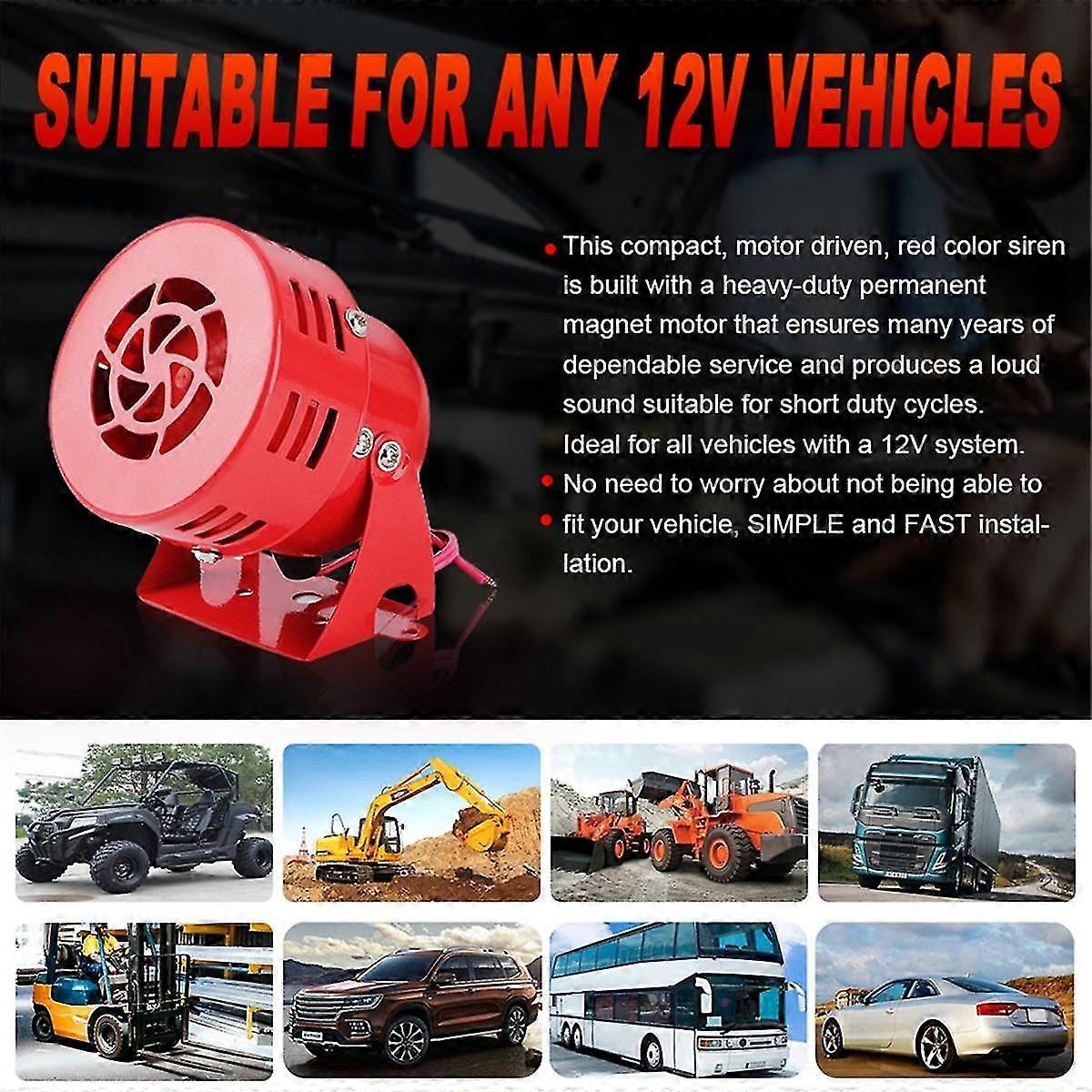 AC110V Air Raid Siren Horn Speaker Alarm Sound Mini Electric Motor ...