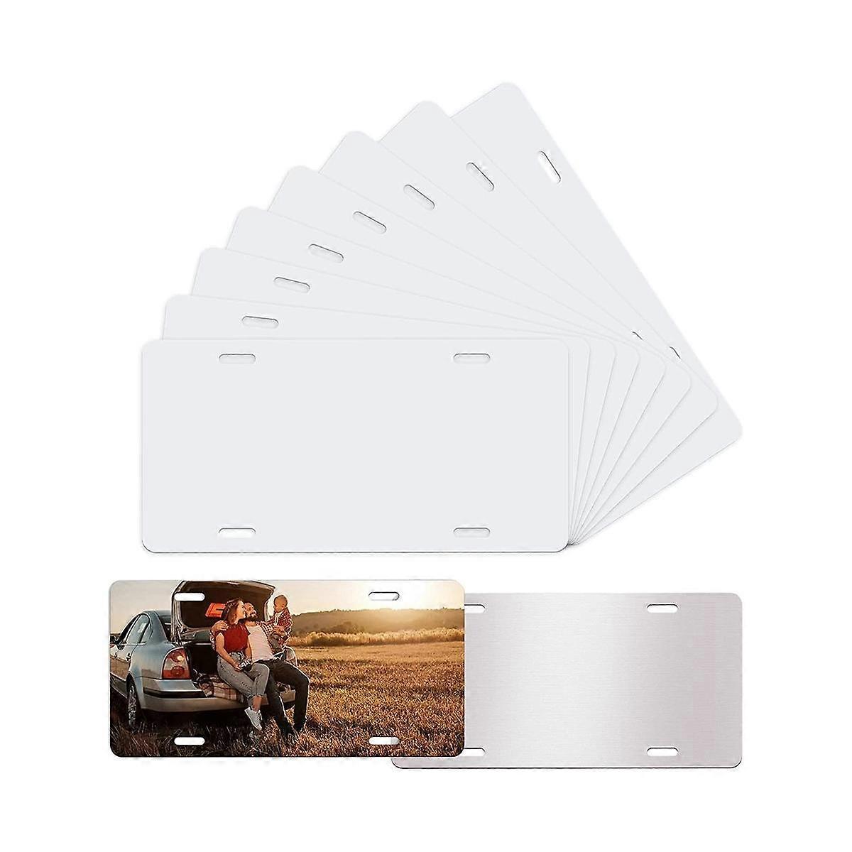 10Pcs Sublimation License Plate Blank Heat Thermal Transfer Sheet Car ...