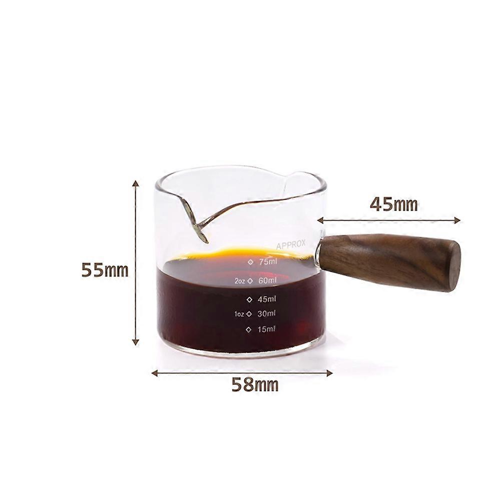 Colored Espresso Shot Glass Double Spouts, Measuring Triple Pitcher ...