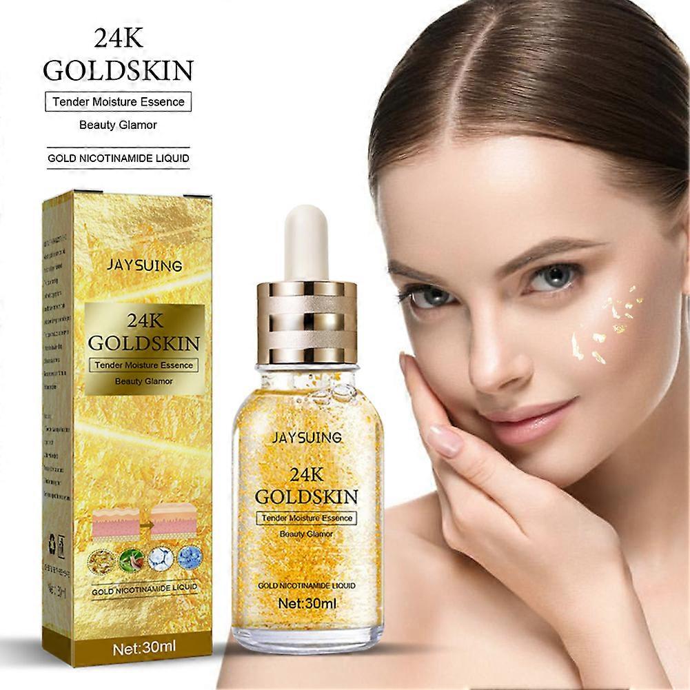 24k GOLD SERUM WITH HYALURONIC ACID COLLAGEN ANTI WRINKLE SERUM | Fruugo UK