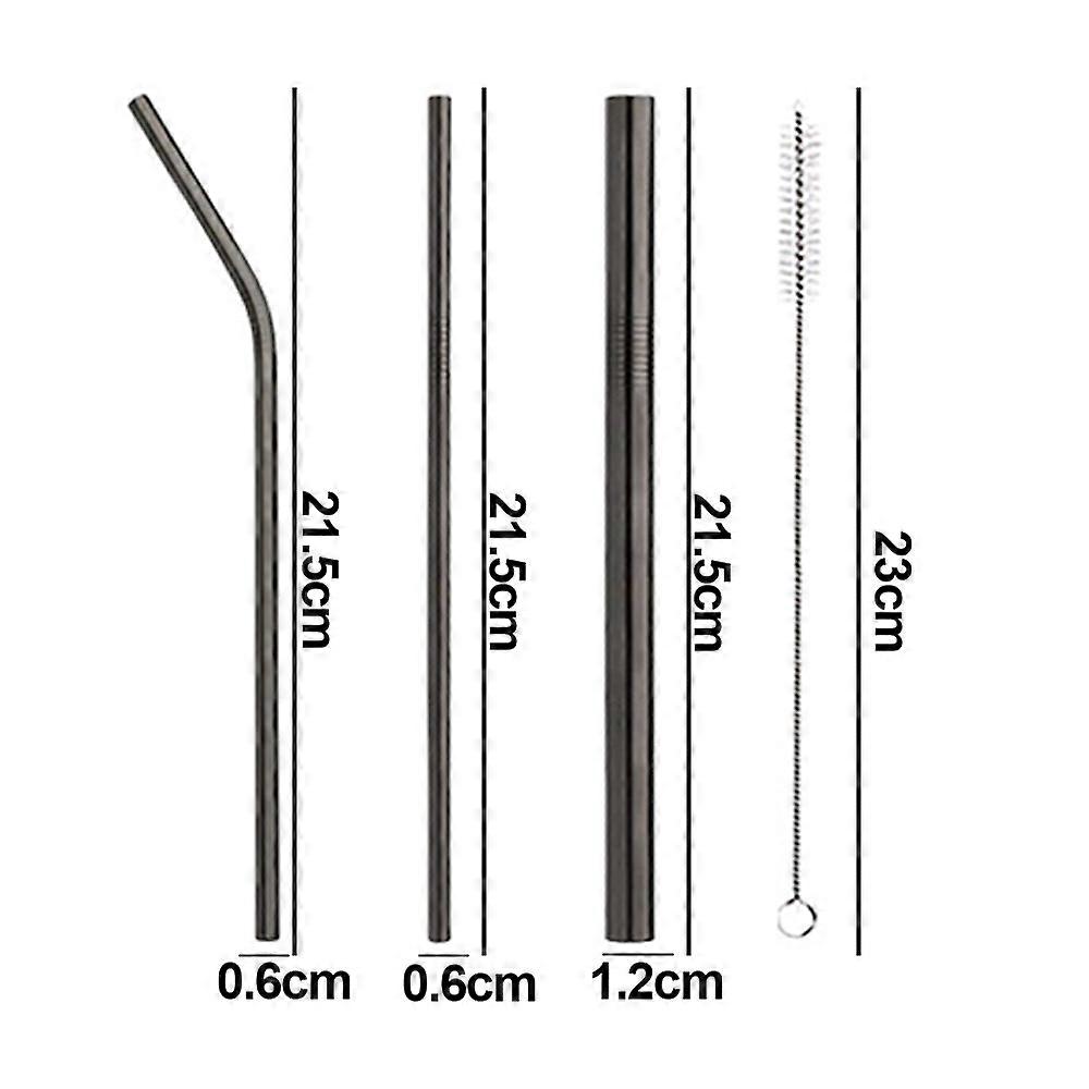 Short Thin Bent Stainless Steel Straws for Cocktail Glasses, Kids ...