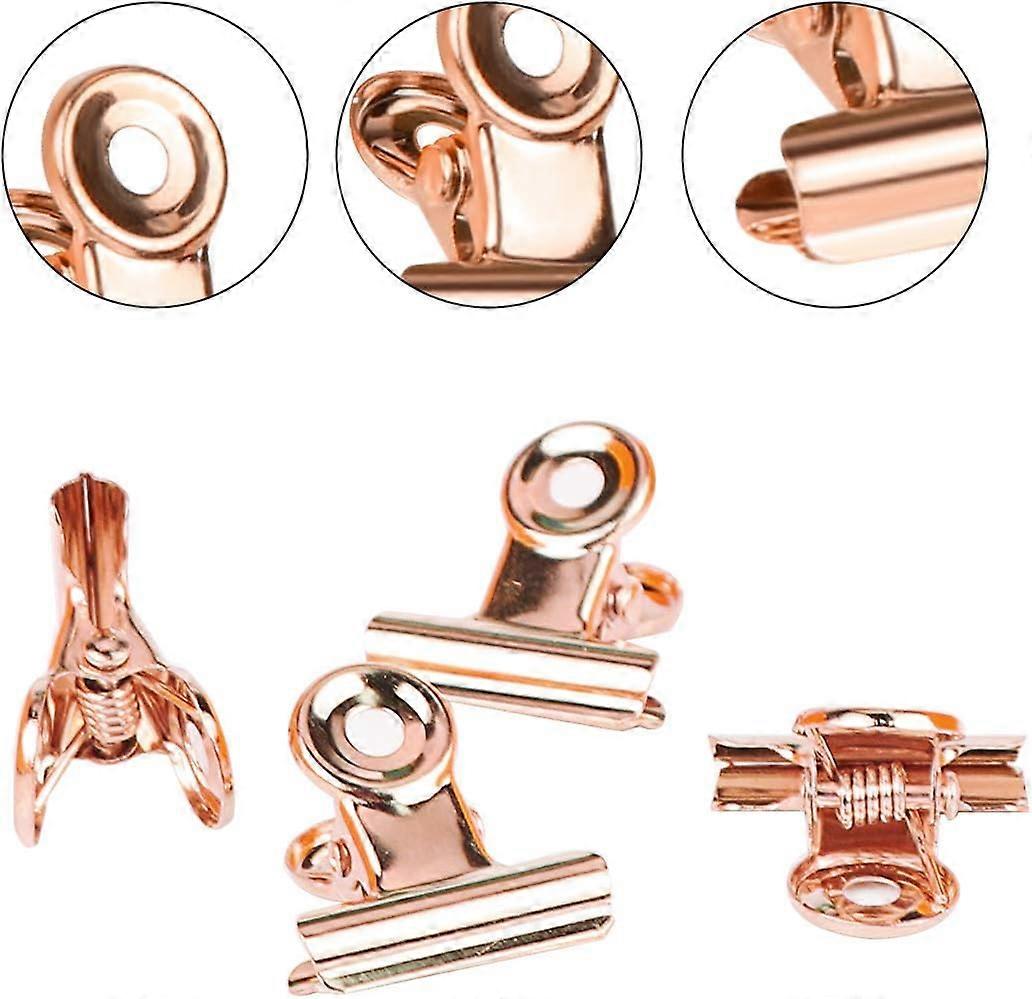 XHX Small Bulldog Paper Clips, 12pcs Bulldog Paper Clips, 22mm Paper ...