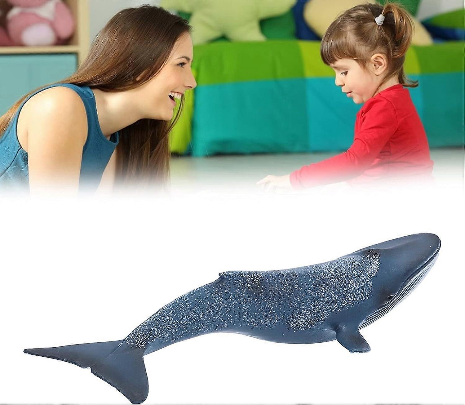 Marine Animal Model Toy, Simulation Blue Whale Miniature Animal Toy ...