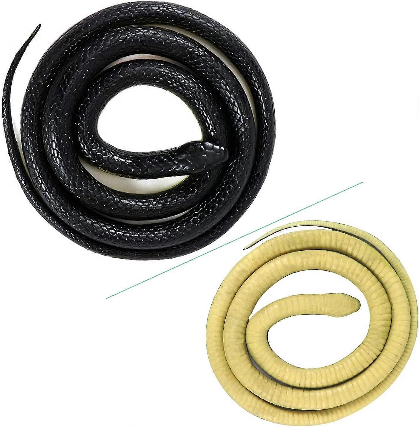 Realistic Rubber Snake Model 50 Inch Long Halloween Fool's Day Tricky ...