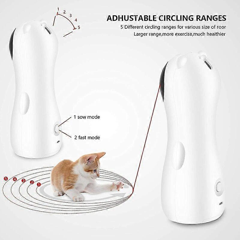 Automatic Cat Laser Toy, Interactive Laser Cat Toys, Rotating Catch ...