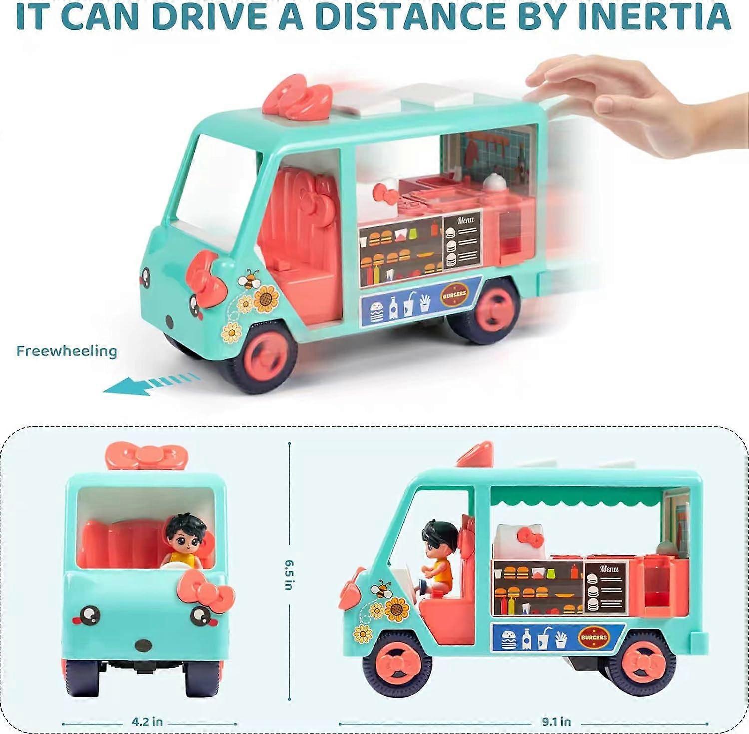 Doll Camper Van Toys for Girls 3 4 5 6+ Year Old, Dinning Car Dream ...