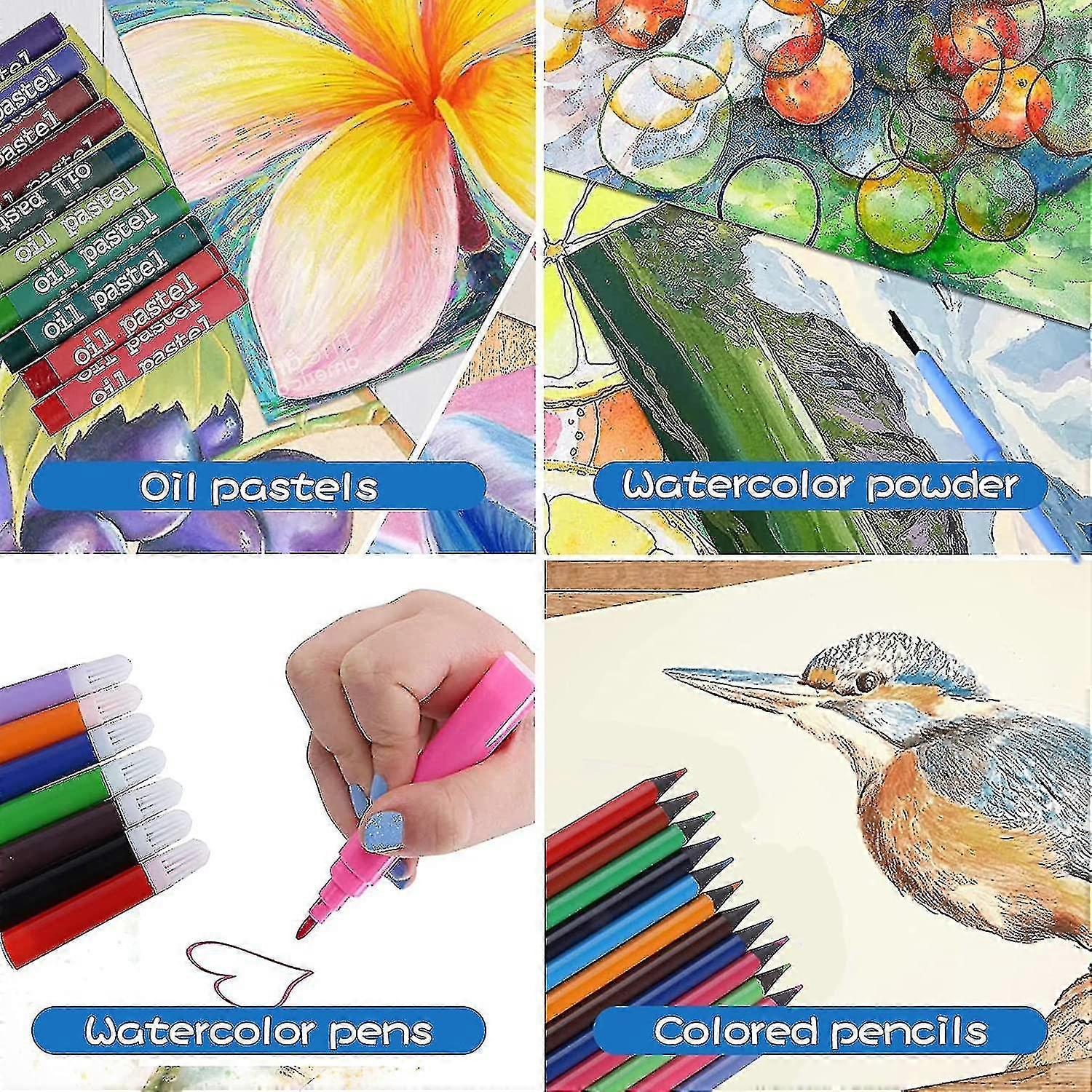 208 Pcs Kids Art Set Deluxe Drawing Set, Painting, Drawing & Art ...