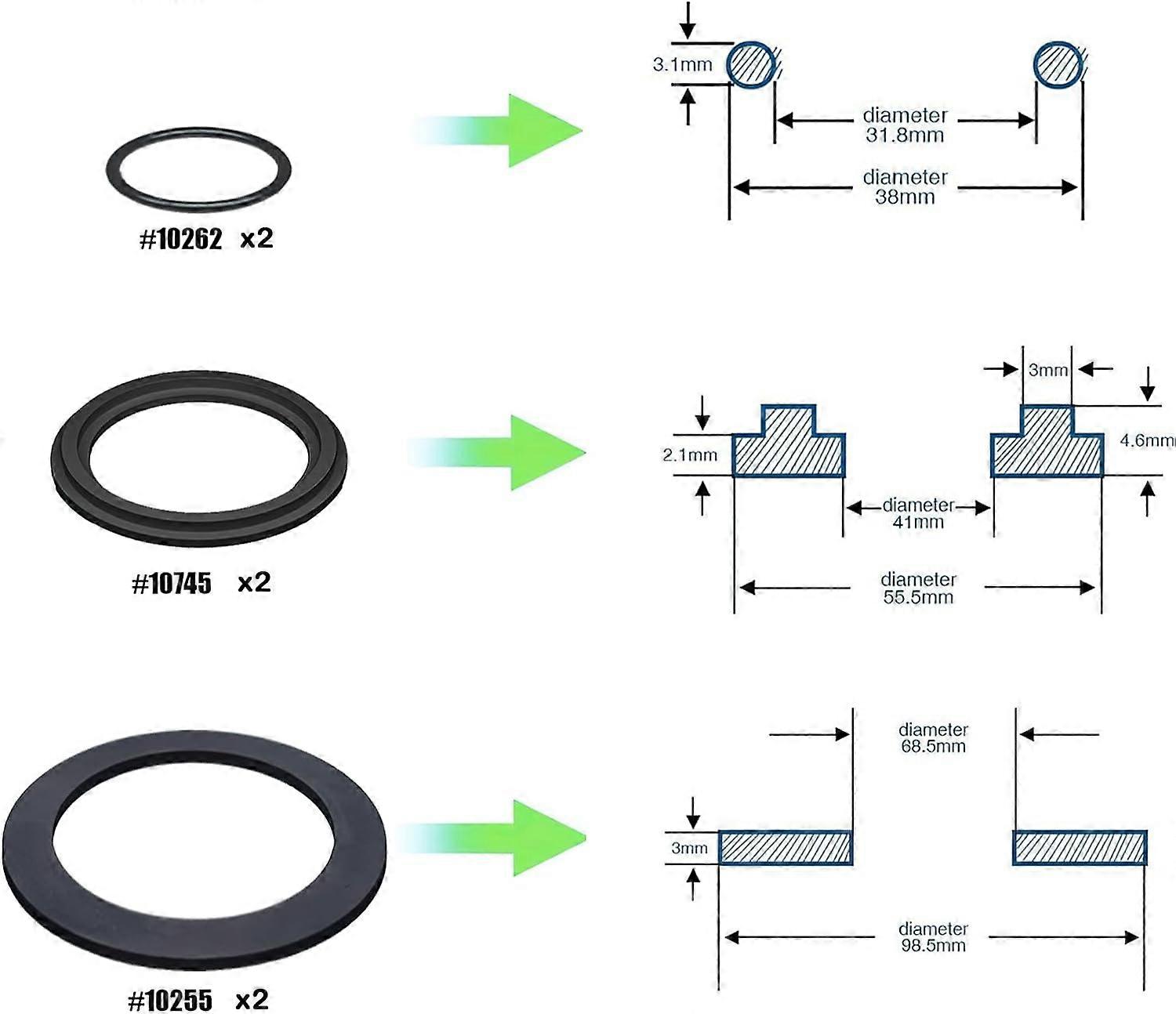 Pool O-ring sealing rings for Intex, 25076RP washer and ring kit (2 x ...