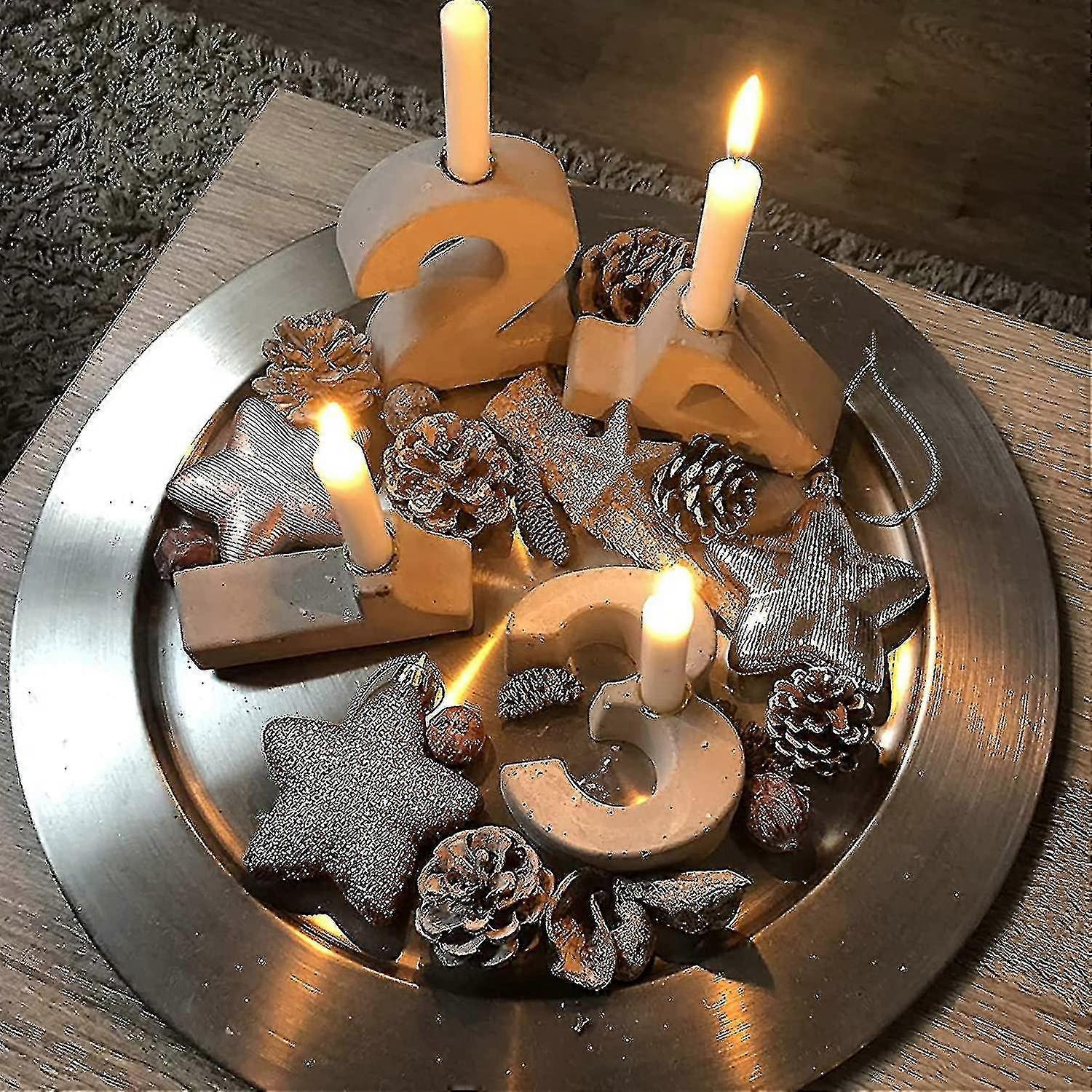 20-pack Metal Candle Insert Holder Set, Compatible With Tree Candle ...