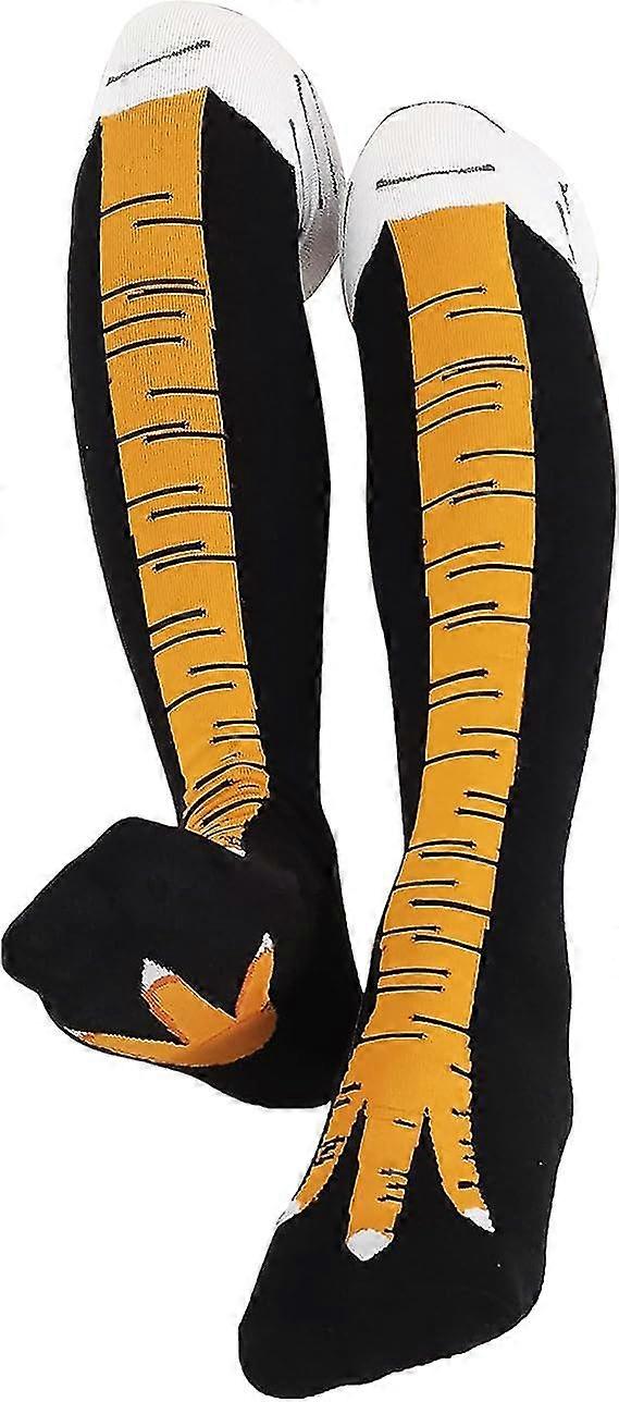 Crazy Funny Chicken Leg Socks for Women Men Novelty Chicken Feet Socks ...