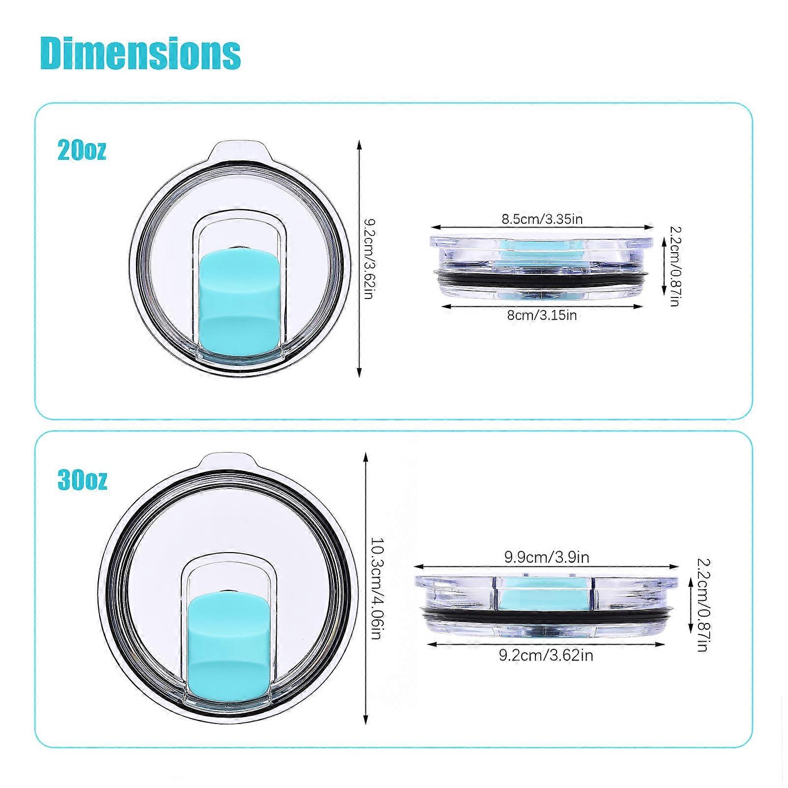 Spill Proof Magnetic Slider Lid 20/30oz for Yeti, Ozark Cups | Fruugo UK