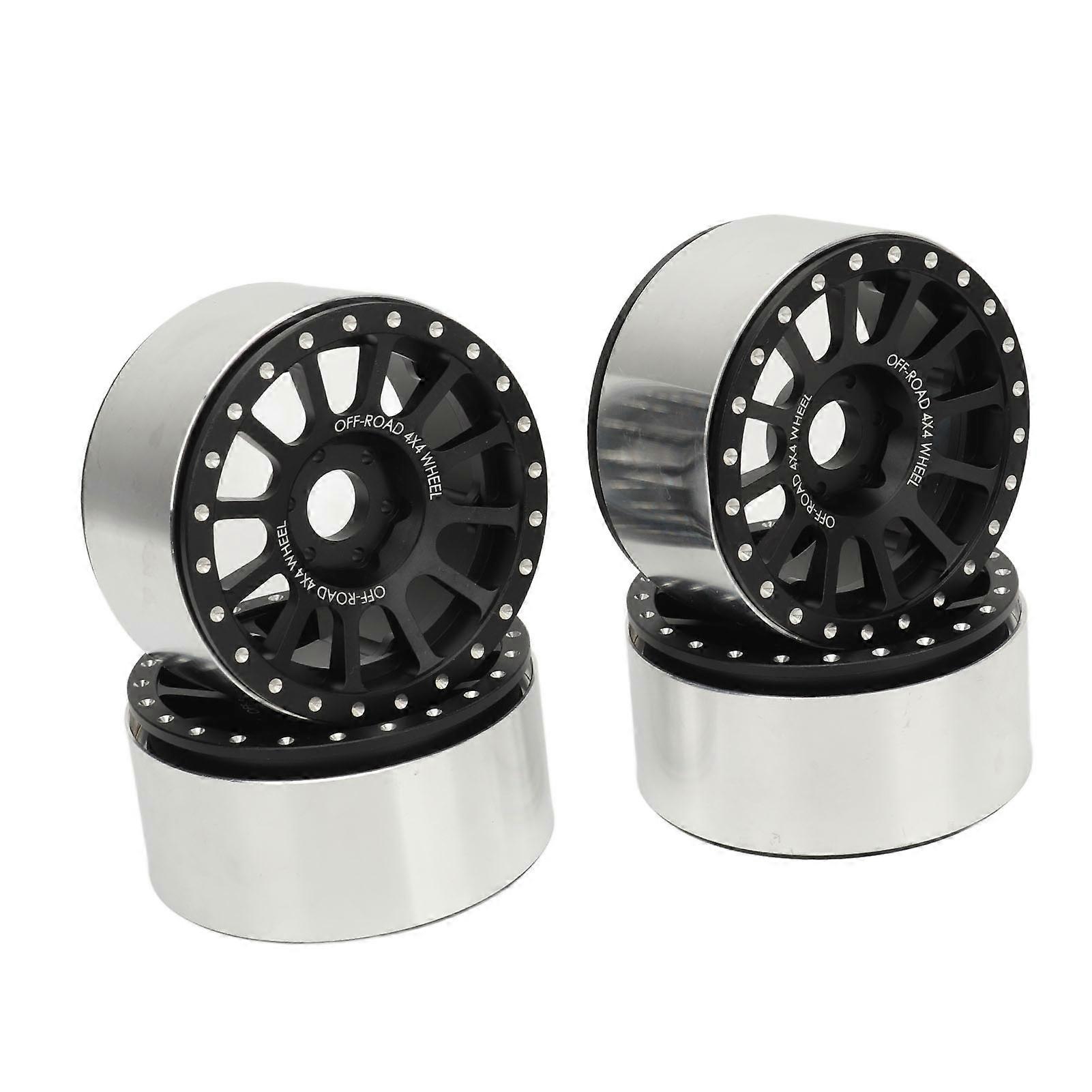 4 Pcs 2.6in Beadlock Wheels Rims Aluminum Alloy Remote Control Car ...