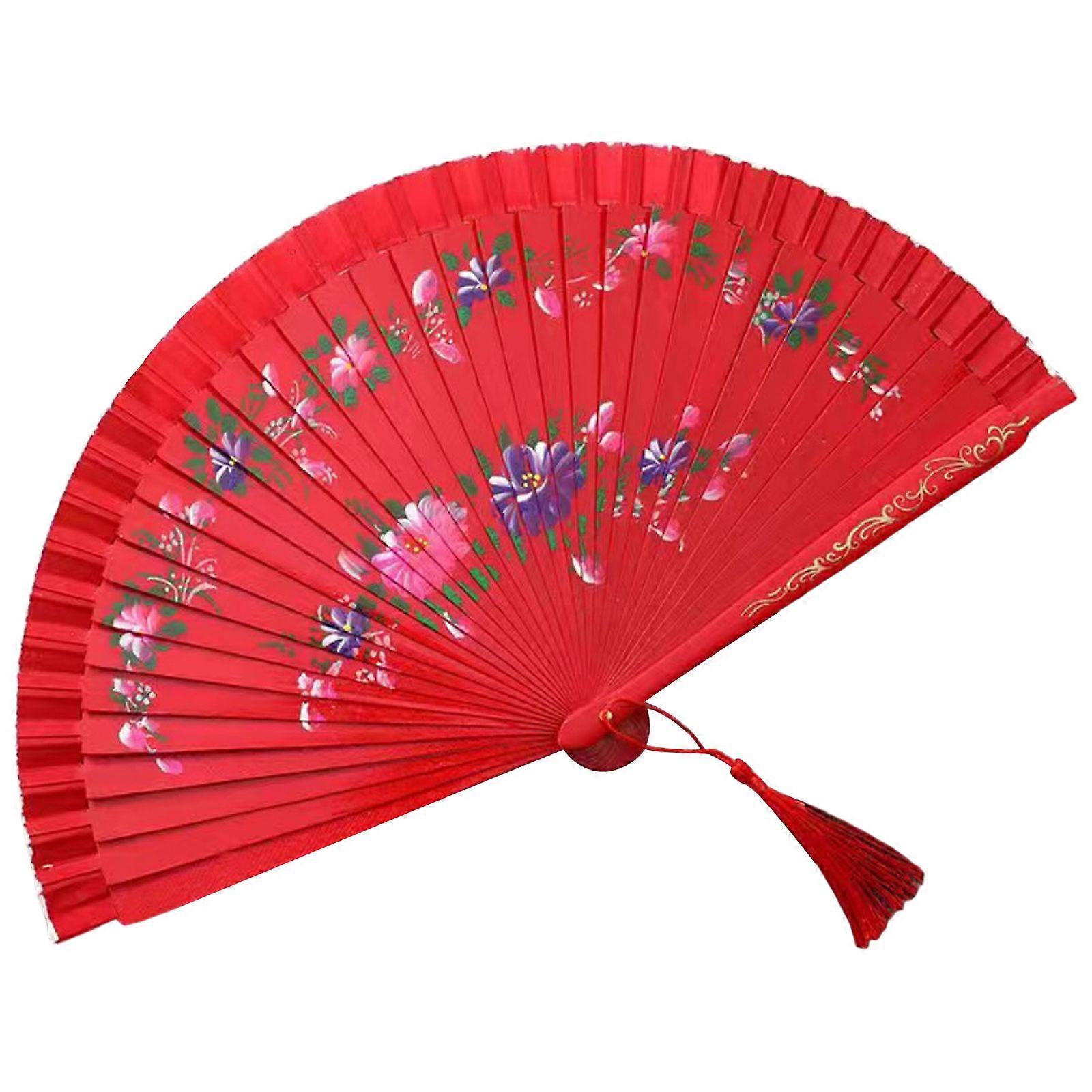 Flamenco Performances, Double Pattern Handheld Spanish Dancing Fan with ...