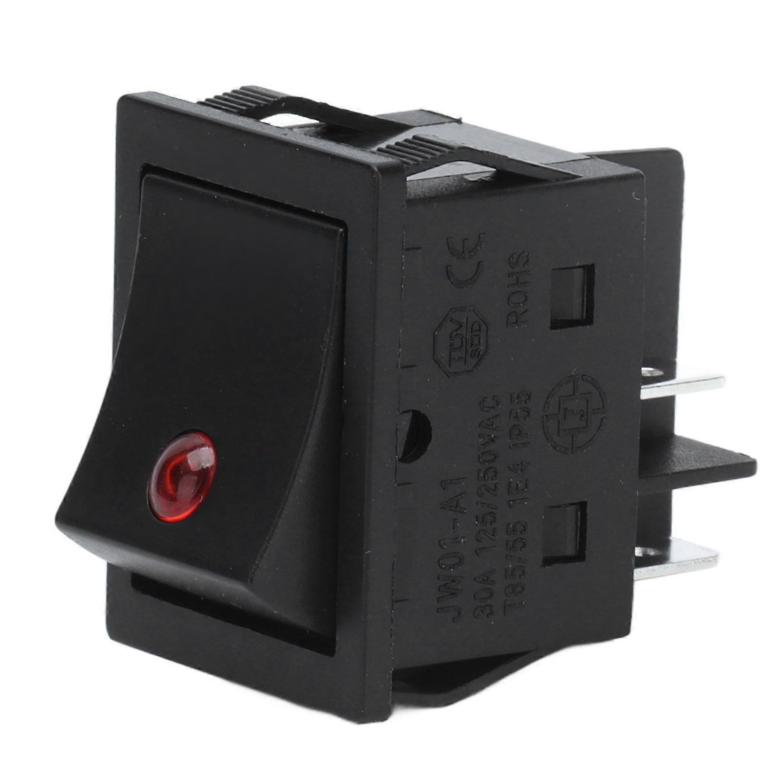 Boat Type Switch ABS 4 Pin ON OFF with Indicator Light for Automobiles ...