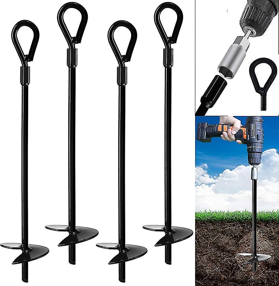 Ground Anchor, 15 Inches, Heavy Duty, Burrow Protection, Tents, Swings ...