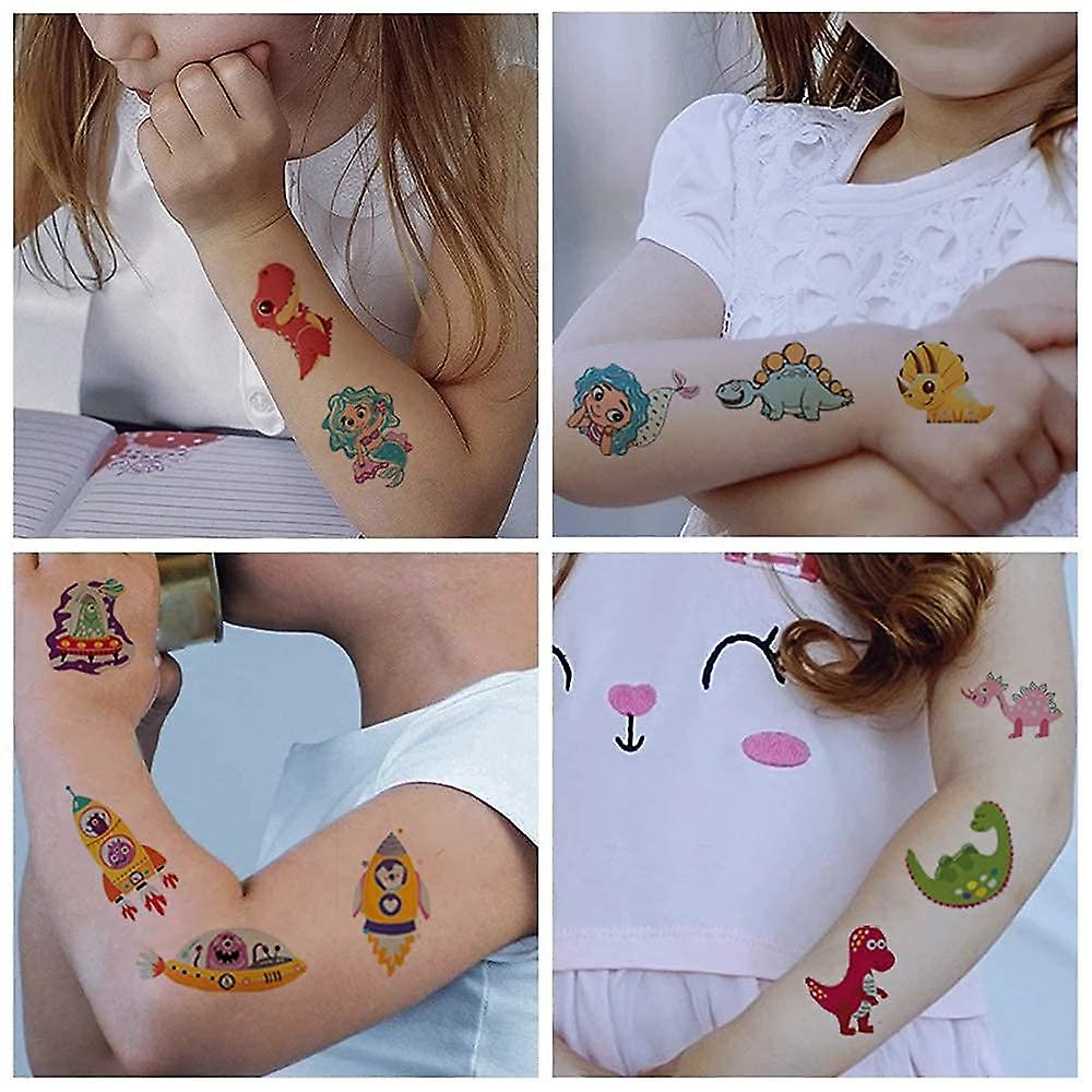 Temporary Tattoos For Kids,glow In The Dark Cartoon Fake Tattoos ...