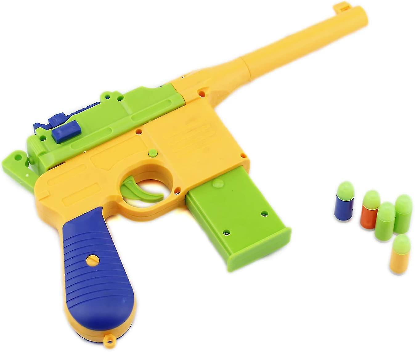 1pc Kandall Toy Gun , Mauser C96 Toy Pistol With 10 Pcs Colorful Soft ...