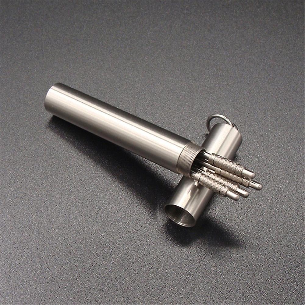 Wharick Stainless Steel Portable Toothpick Outdoor Waterproof Travel ...