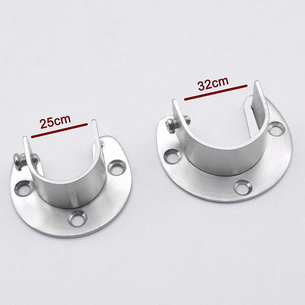 2 Pack Stainless Steel Closet Pole Sockets, Heavy Duty Closet Rod End ...