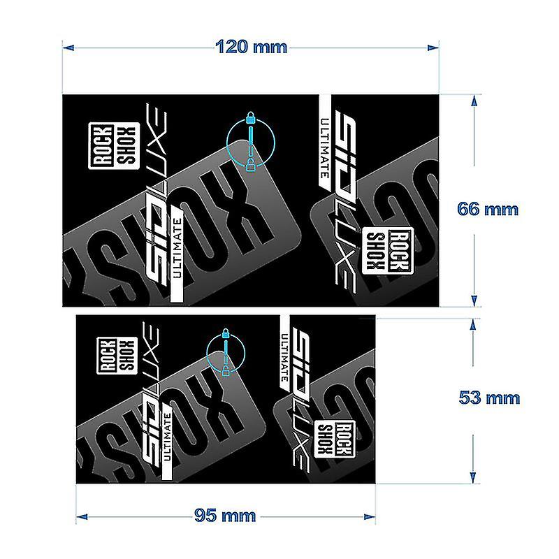 Rear Shock Stickers For Rock Shox Sidluxe Ultieme Vinyl Jet Printing ...