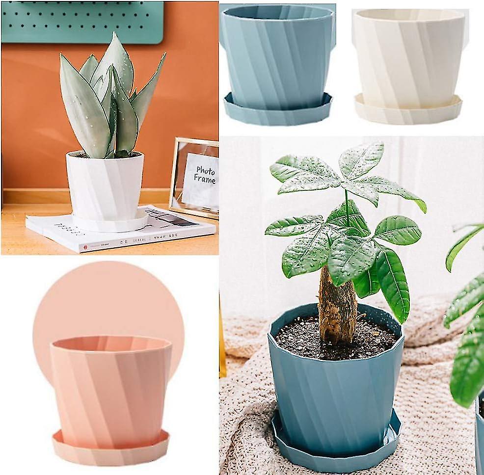 Coloured Plastic Planter, Plant Holder Scandinavian Style Garden ...