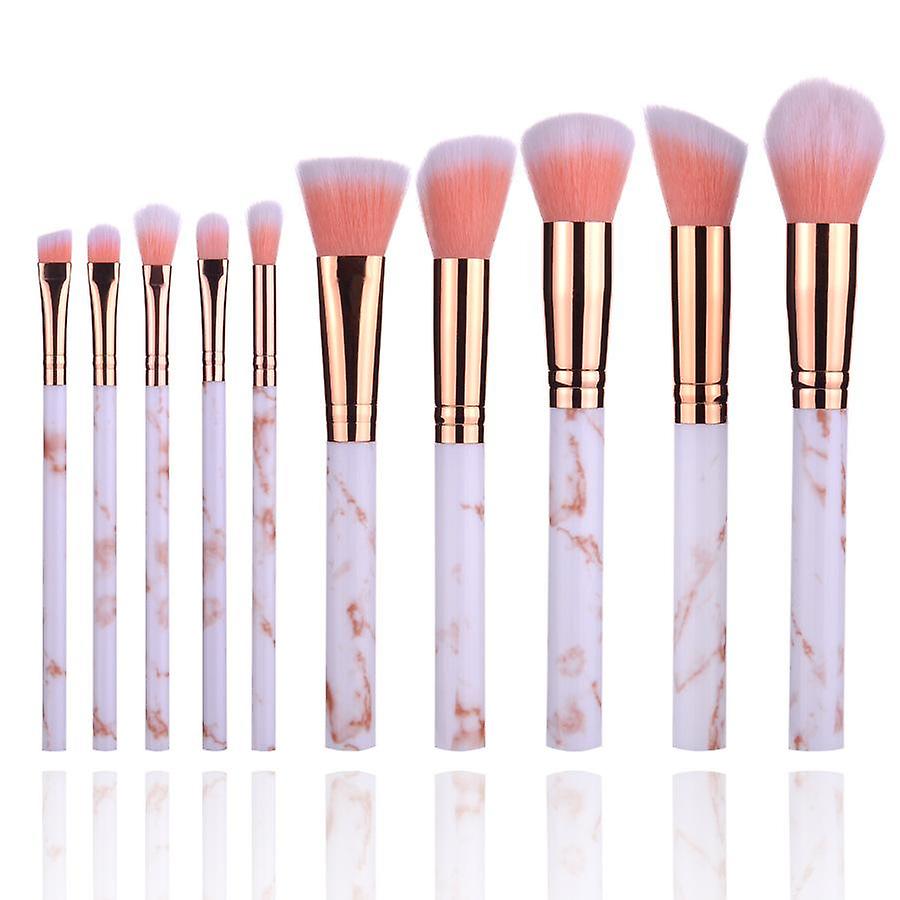 10 Marble makeup brushes 5 big 5 small marble pattern makeup brush set ...