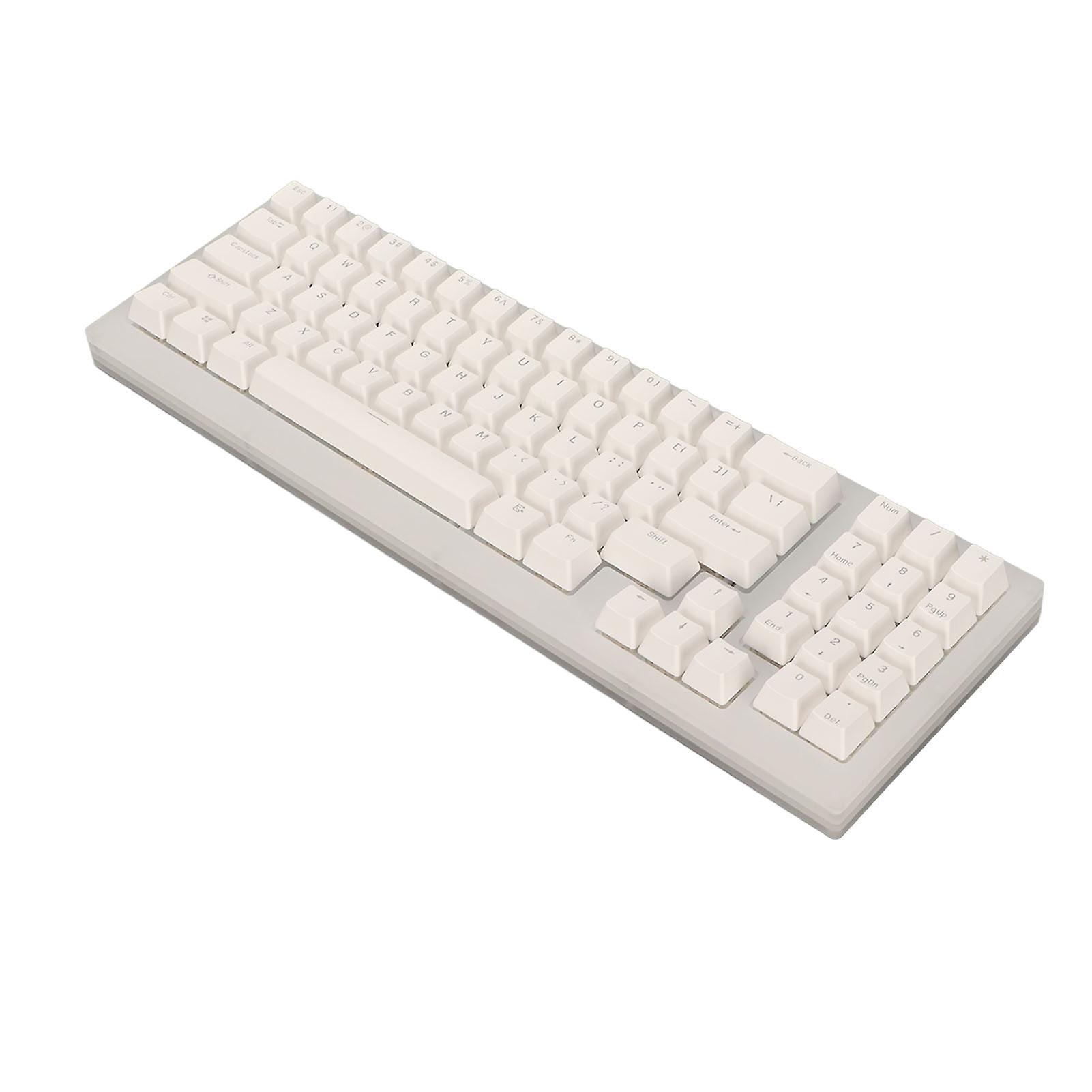 77-Key Mechanical Gaming Keyboard PMMA Glass Type C Plug and Play USB 3 ...