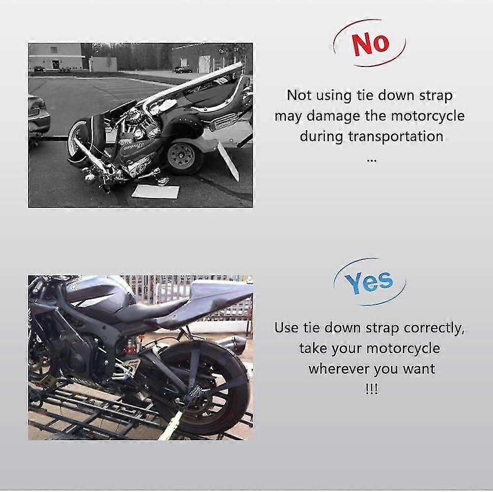 Universal Motorcycle Rear Wheel Tie-down Strap, Transportation Bundle ...