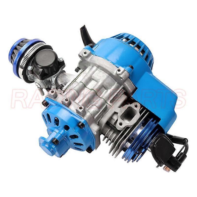 49CC Engine Aluminum Pull Start 15MM Carburetor CNC head Air filter ...