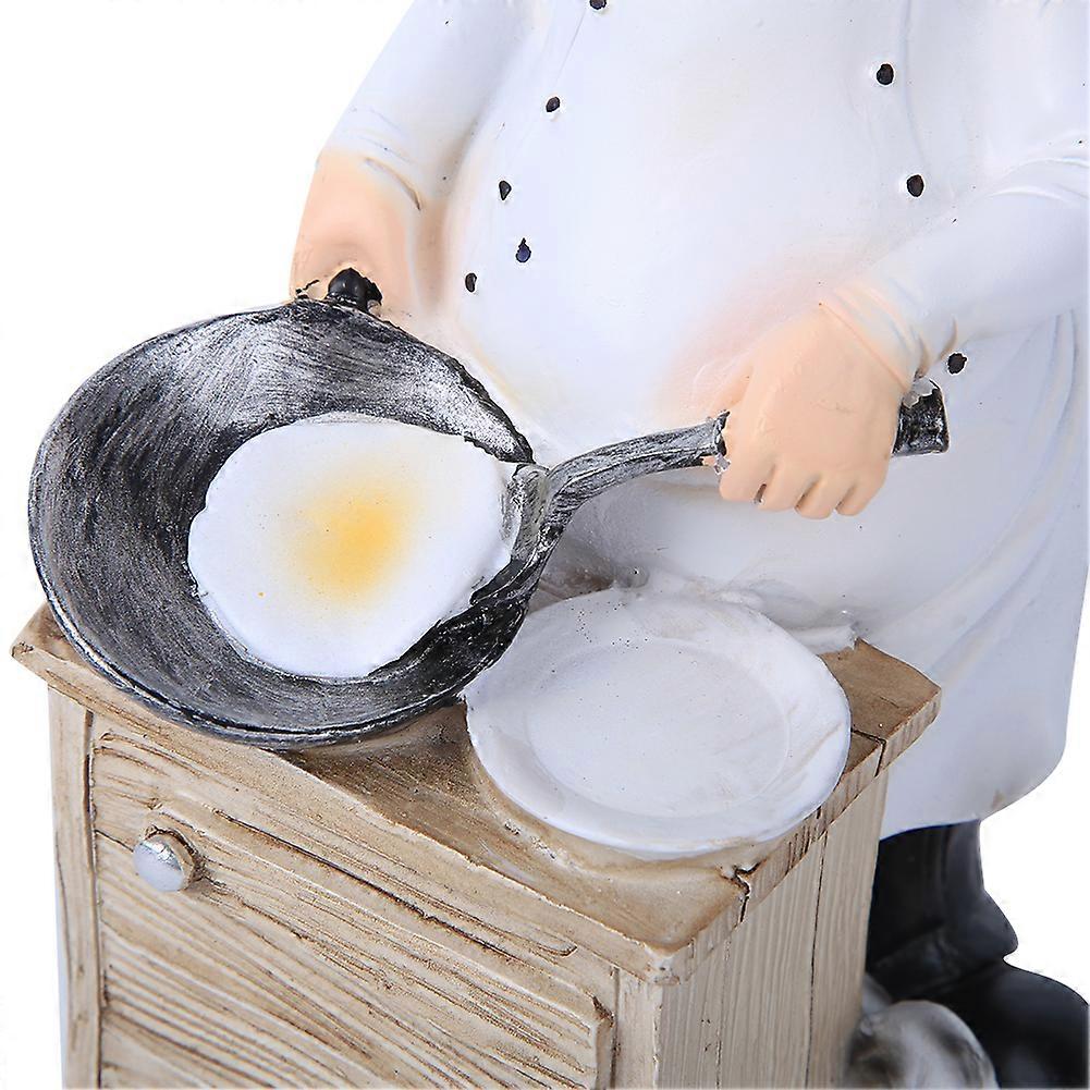 Craft Gift Fashion Chef Resin Decoration Lifelike with Smooth Lines for ...