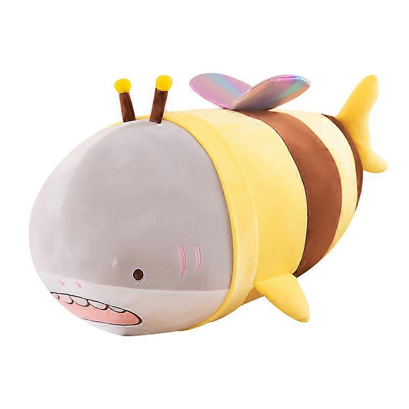 Bee Shark Plush Toy Pillow, Cute Shark bee Marine Stuffed Animal ...