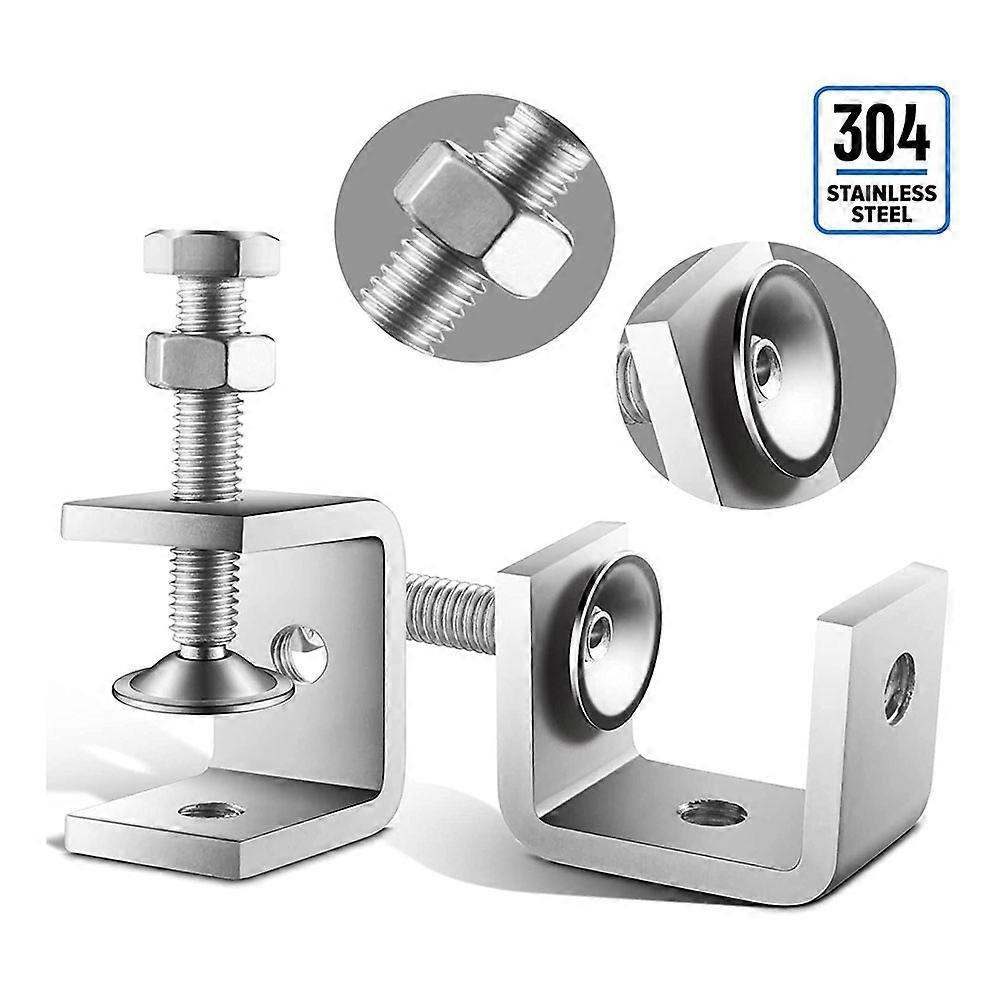 C Clamp Mini Clamp 1 Inch Heavy Duty Metal U Clamps with Stable Wide ...