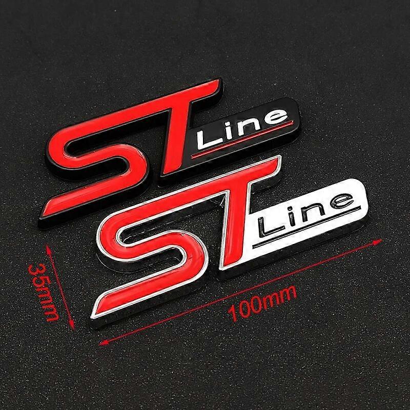 Metalowa naklejka ST Line Emblemat przedniego grilla samochodowego ...