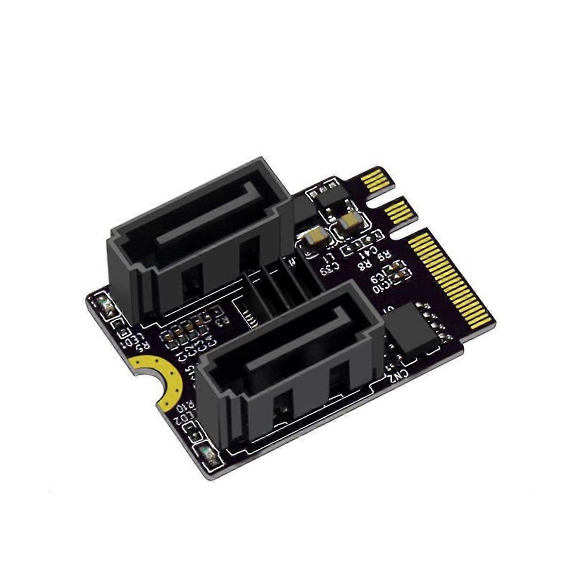 M.2 A Key + E Key to SATA 3 Adapter JM582 Chips 2 Ports SATA III ...