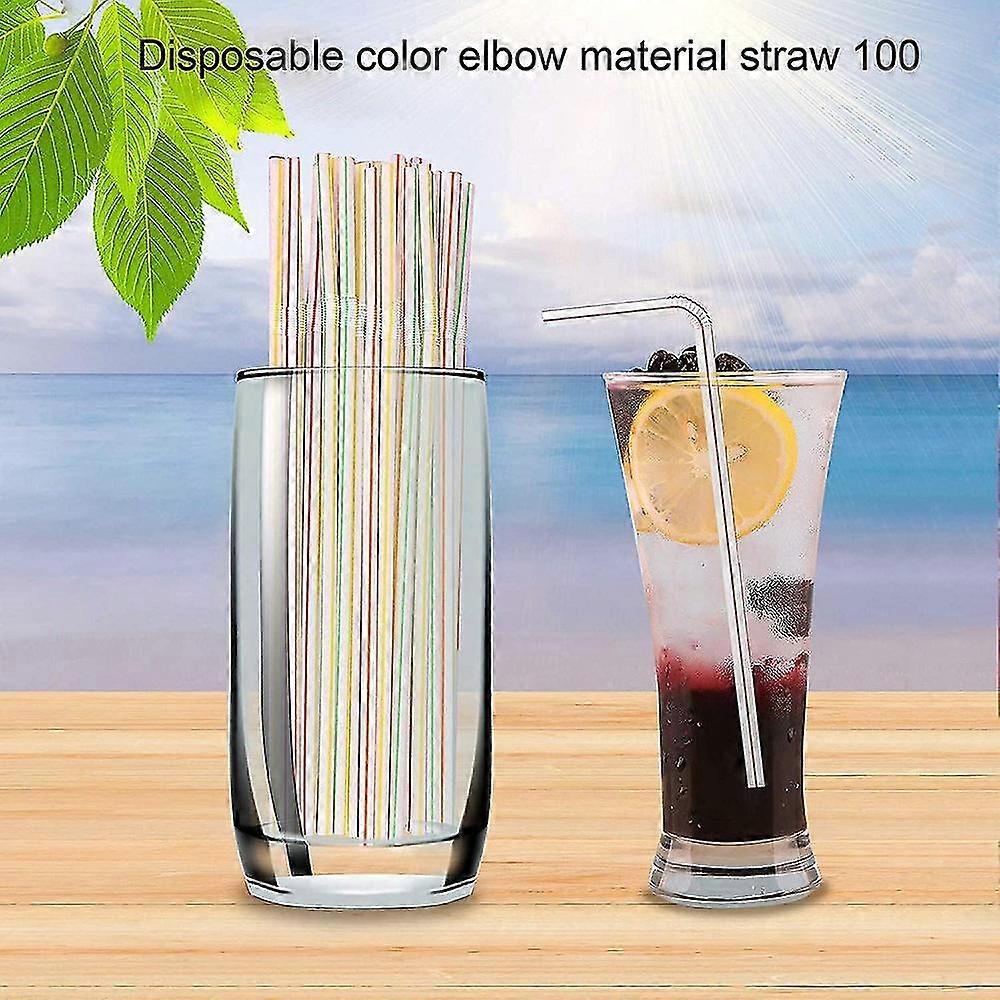 1000pcs Plastic Drinking Straws Environmental Protection and Safety ...