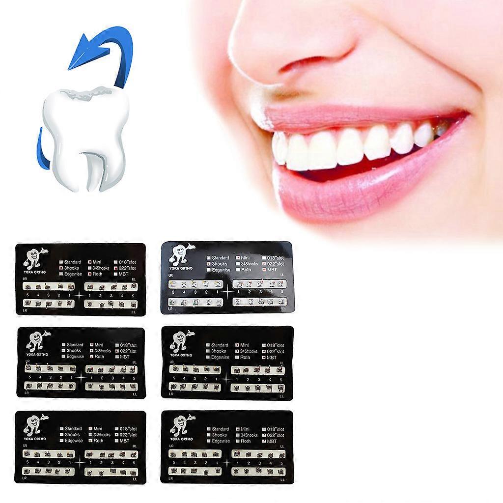 Orthodontic Metal Bracket 0.022 345 with Hooks 20 Brackets/Pack | Fruugo UK