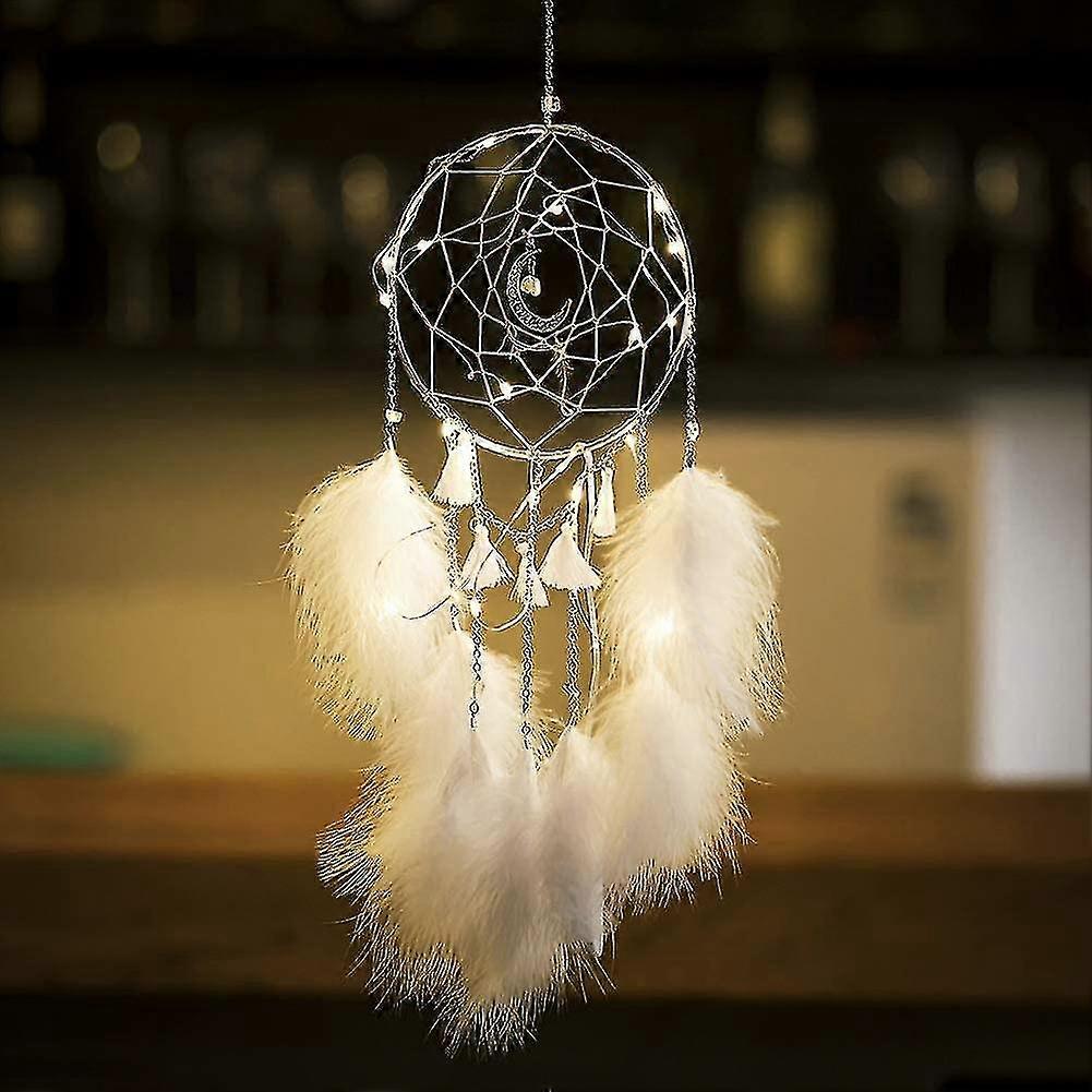 Dream Catcher With Led Light, Handmade Dream Catcher With Feathers T ...