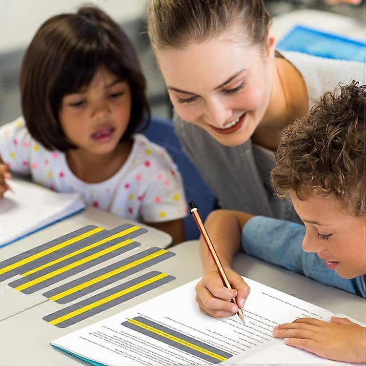 8pcs Dyslexia Guided Reading Ruler, Colored Highlight Reading Strips ...