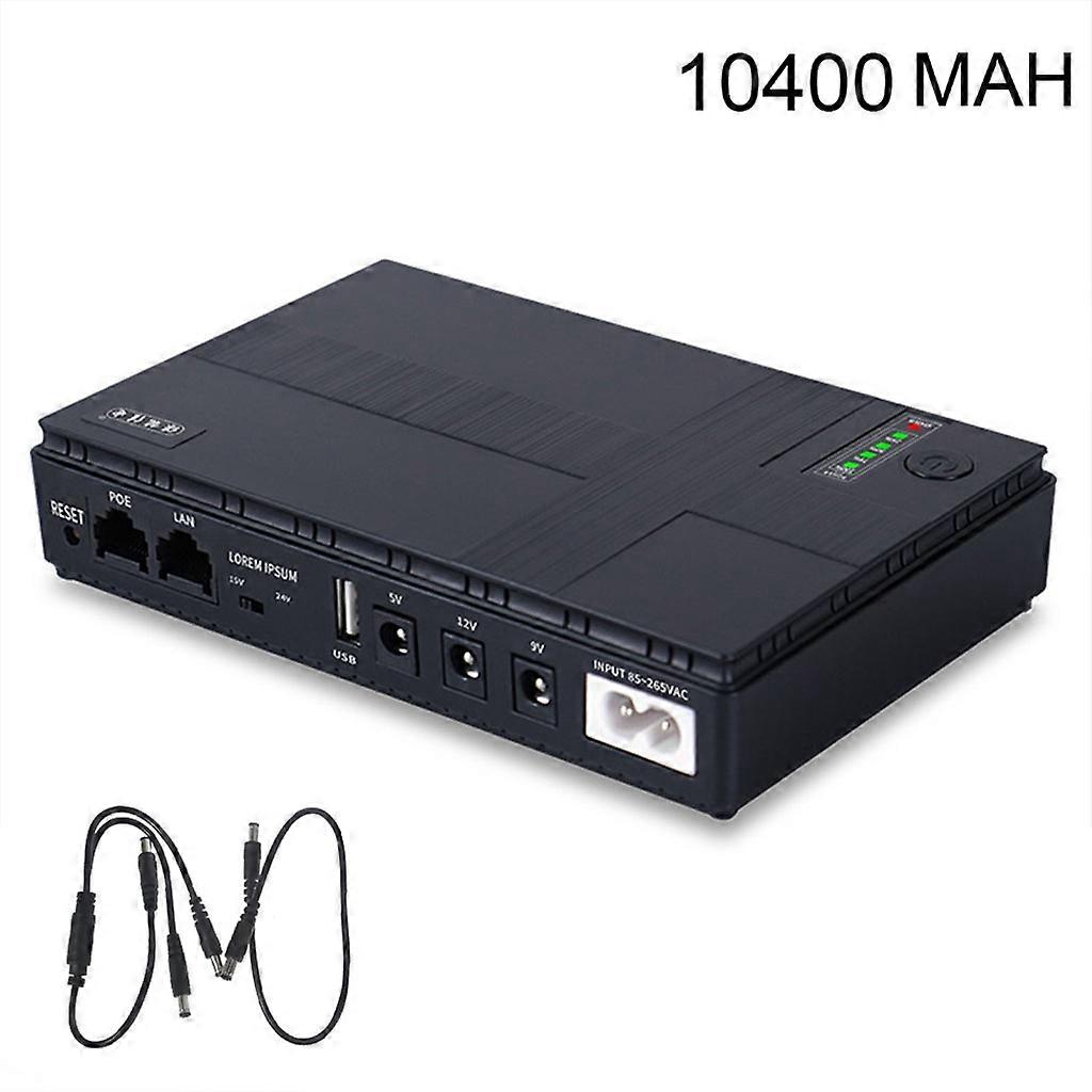 8800/10400mAh Uninterruptible Power Supply 5V 9V 12V Mini UPS Battery ...