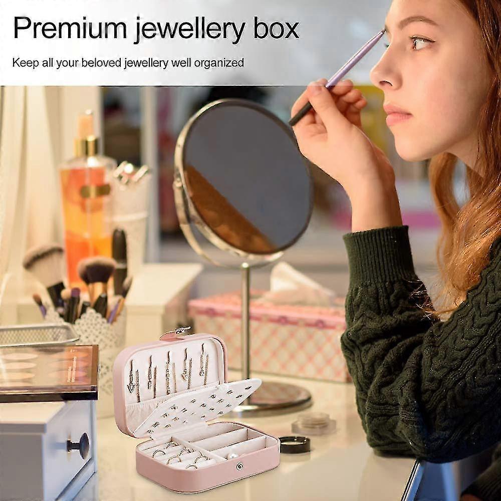 Travel Jewellery Box Leather Small Ladies Jewellery Box Leather Girls ...