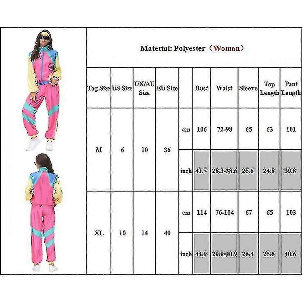 80s/90s Shell Suit Party Dress Costume, Retro Tracksuit, 90s Hip Hop ...