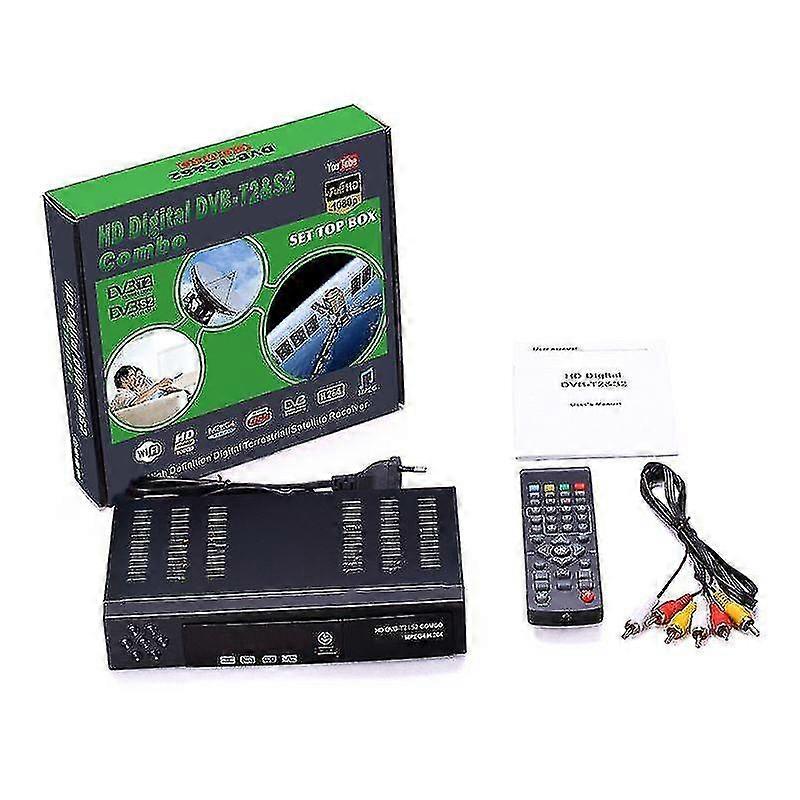 Smart digital satellite tv receiver dvb-t2+dvb-s2 fta 1080p decoder ...