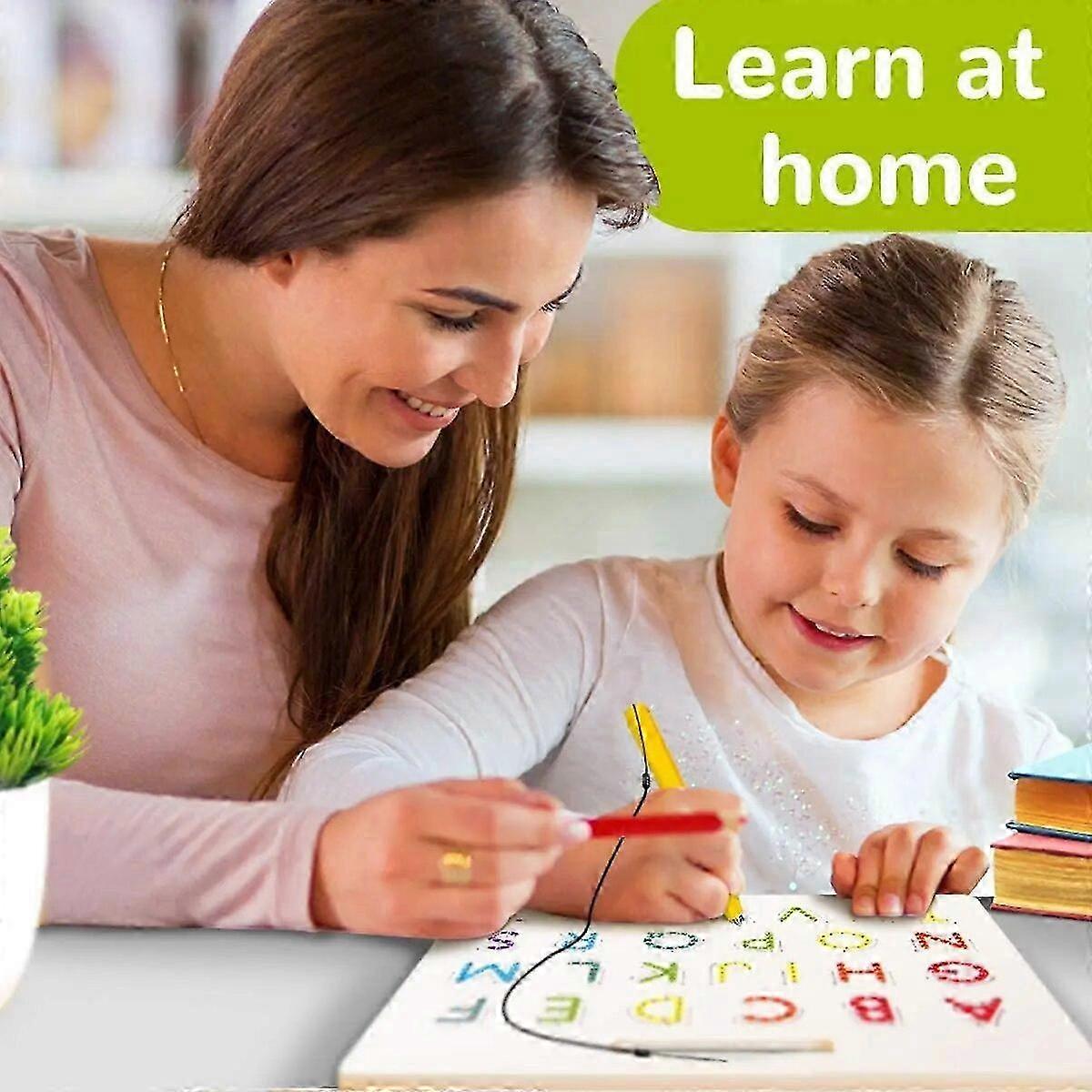 Double Sided Magnetic Letter Board 2in1 Alphabet Magnets Tracing Board ...